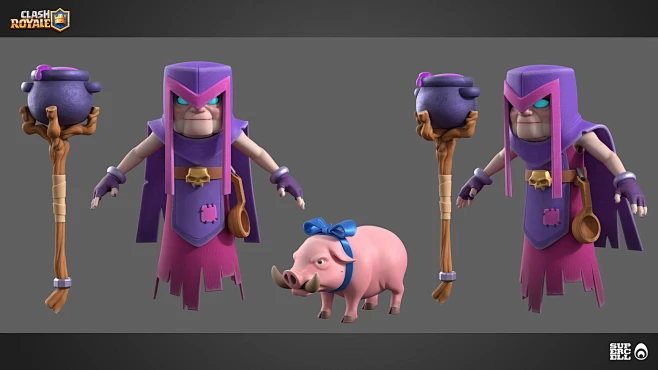 Clash Royale - Mother Witch, Ocellus - SERVICES : Supercell art team ...