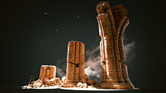 Y-遗迹Ruins/古城ancient city/Relic-花瓣网|陪你做生活的设计师 | Kingdom - VFX Concept Art