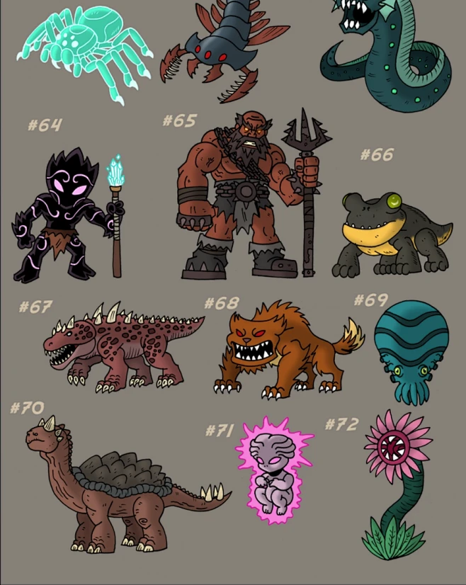 Mini Monsters - Volume 6 by McSlackerton on DeviantArt-花瓣网