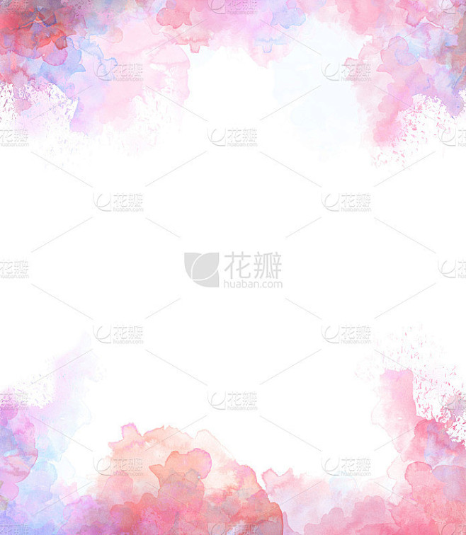 抽象美丽的彩色水彩画背景，彩色笔刷背景。