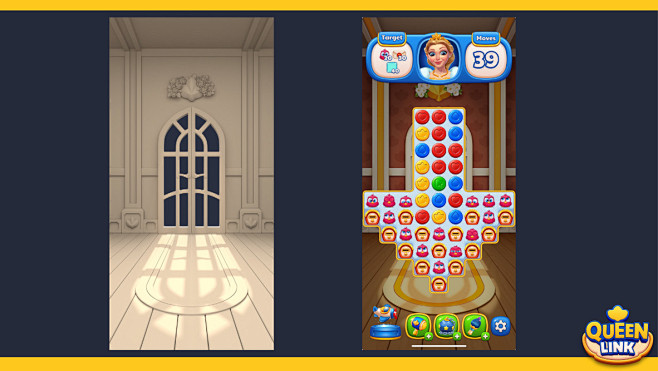 Queen Link Match 3 Game - 3D Game Assets (4)