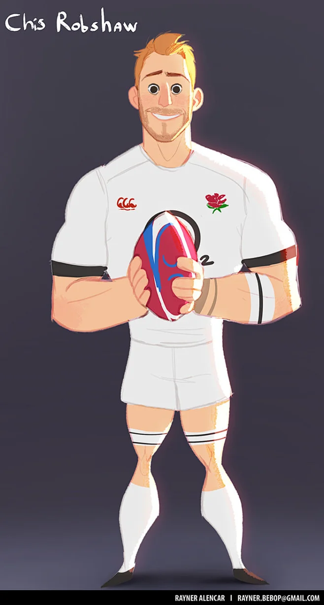 O2 Rugby Team Advertisign, Rayner Alencar : Characters done for the ...