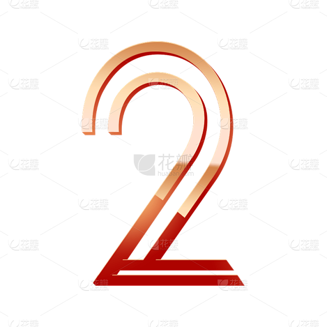 金属质感数字元素-2