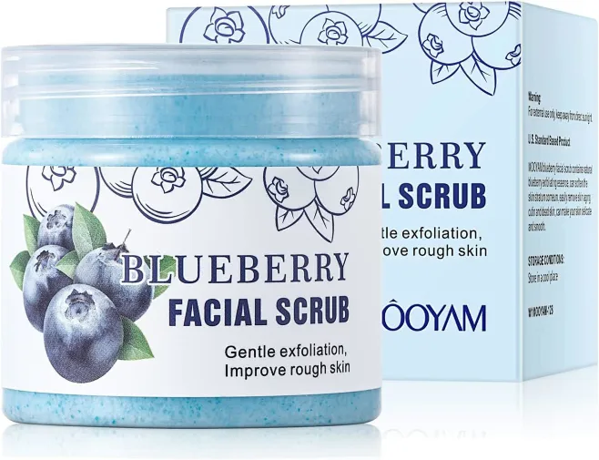 Amazon.com: Blueberry Facial Scrub & Facial Exfoliator, Deep Cleansing ...