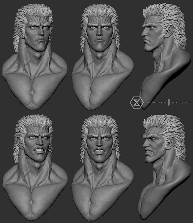 Prime 1 studio - Face & Head (zbrush)-花瓣网