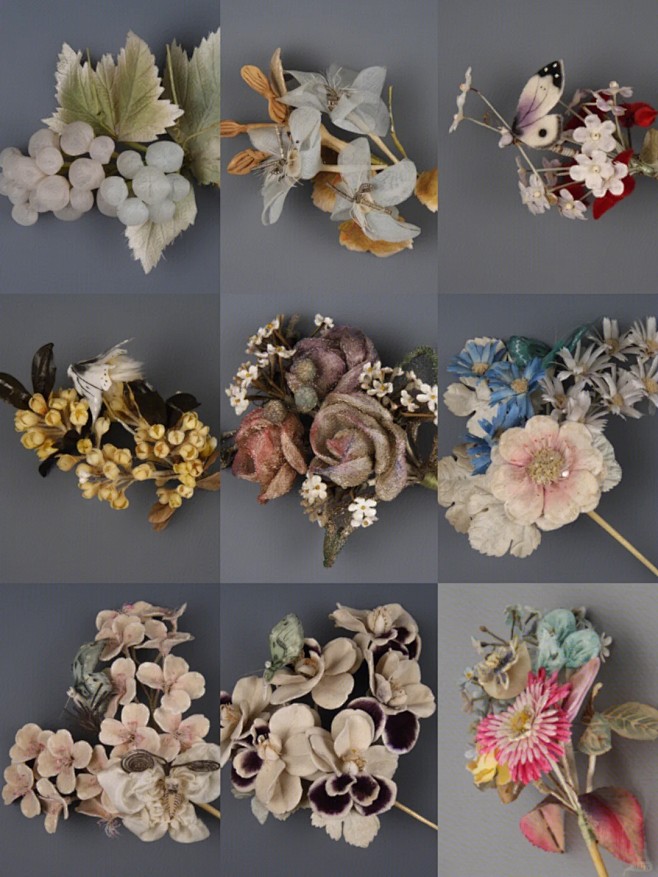 故宫文物【搬运】⑤各类绒纱绢材质头花_1_荔枝lychee_来自小红书网页版