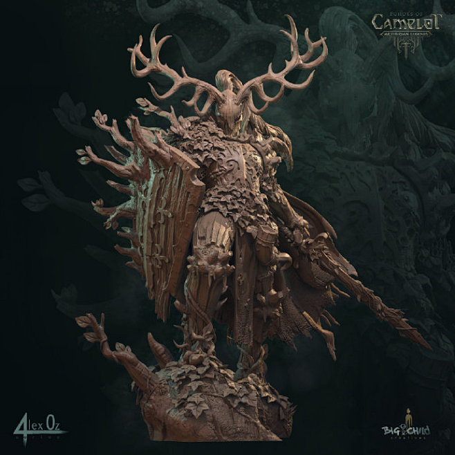 The Green Knight, Echoes of Camelot, 75mm 建模师Alex Oz