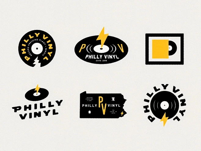 ⚡️⚡️⚡️⚡️⚡️⚡️ wip record vinyl philly music badge branding philadelphia ...