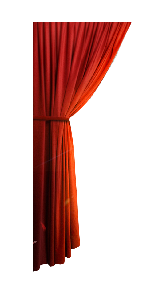 暗红色窗帘装饰png (17)