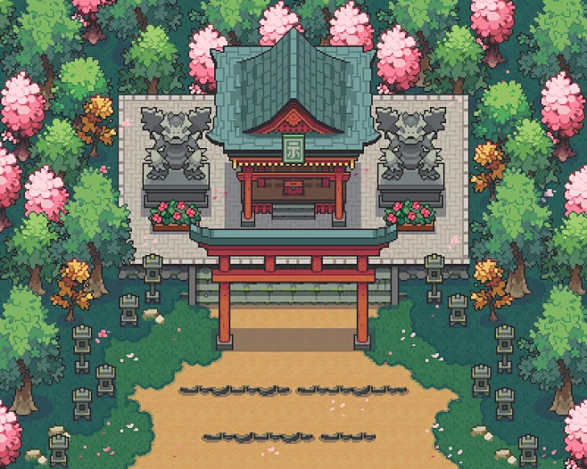 Pixel Environments-花瓣网