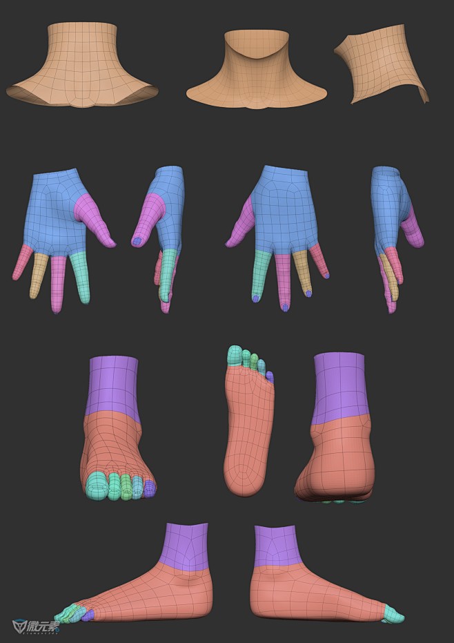 【新提醒】Zbrush角色身体层次拓扑技术训练视频教程-教程下载-微元素Element3ds - Powered by Discuz!-花瓣网