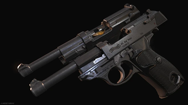 Walther p38 9mm, Ivan Nestorov : P38 cold-war era. Gun goes pew pew.-花瓣网