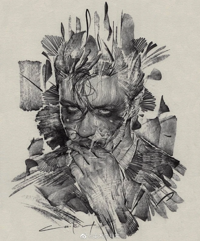 韩国画师Lee.K素描 形准就是可以为所欲为 -花瓣网