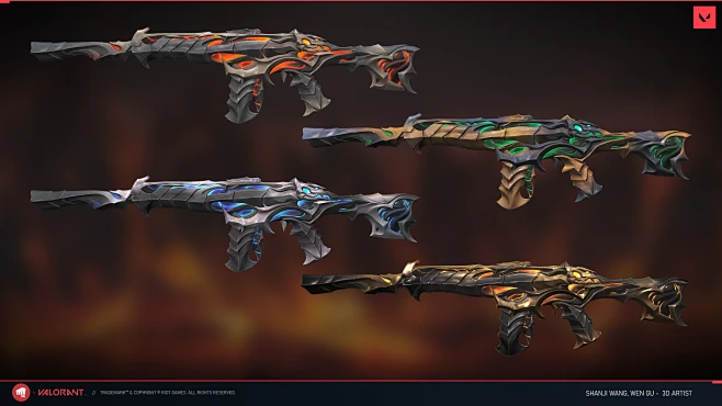 Valorant Primordium Phantom 3D Work-花瓣网