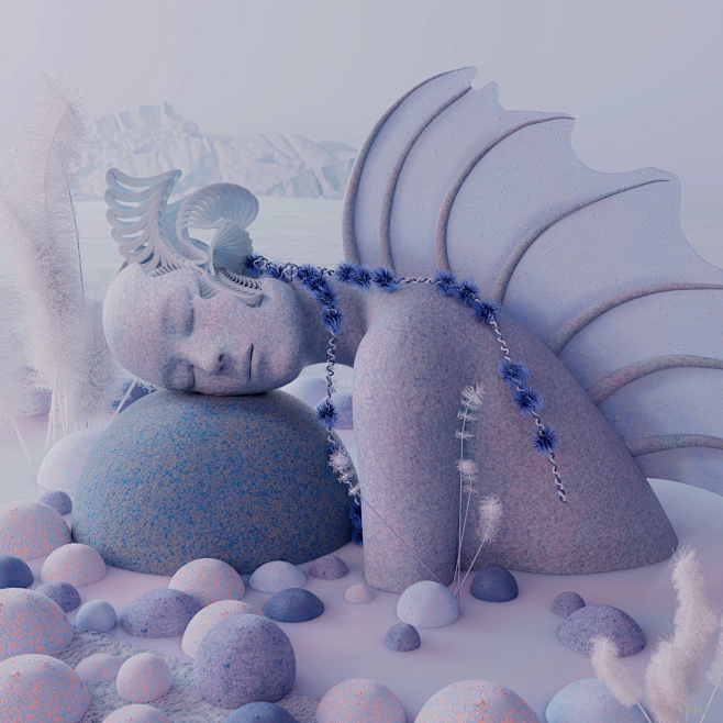 C4D场景渲染参考 3S c4d 产品渲染 场景搭建参考 场景构图 几何场景 三维场景 创意灵感参考