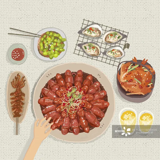 美食，啤酒，小龙虾，烧烤，冲浪，火烈鸟 HoHo猴 / Shijue Select RF / 视觉中国图片_美食与食材图片素材-花瓣网