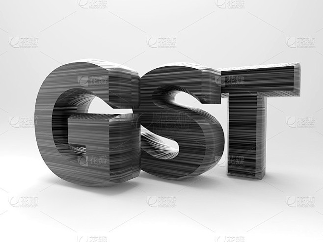 GST 3d字体渲染插图。