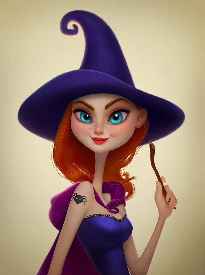 Beautiful witch on Behance-花瓣网