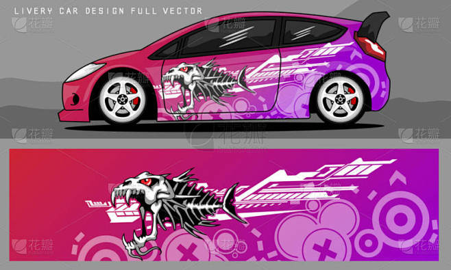 car livery design with cool graphics and a combina