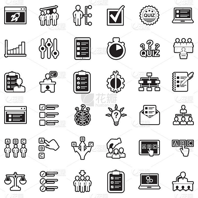 测试图标。直线填充设计。矢量插图。