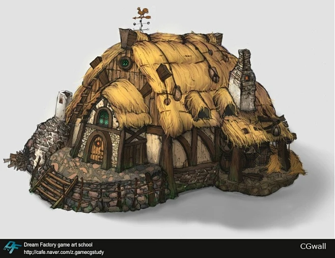 CGwall游戏原画网站_欧美房屋设定2-花瓣网
