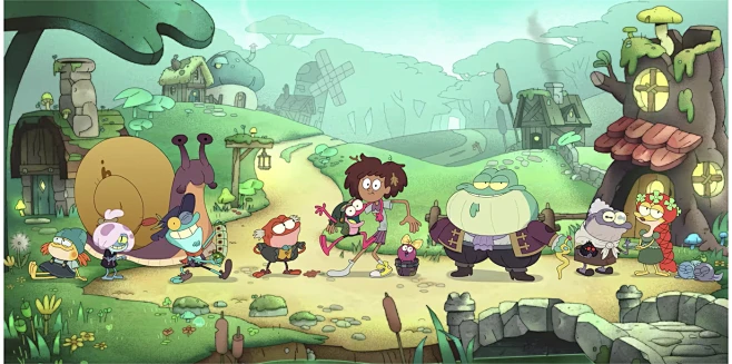 Abertura e Artes de Amphibia, nova série do Disney Channel - THECAB ...