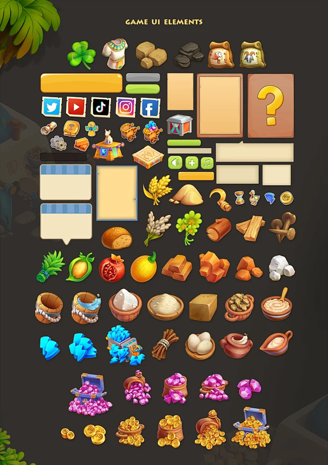 concept art egypt farm farm game Game Art game design Isometric mobile ...