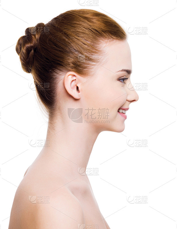 侧面像,人的脸部,女人,垂直画幅,美,美人,健康,白人,完美,仅成年人