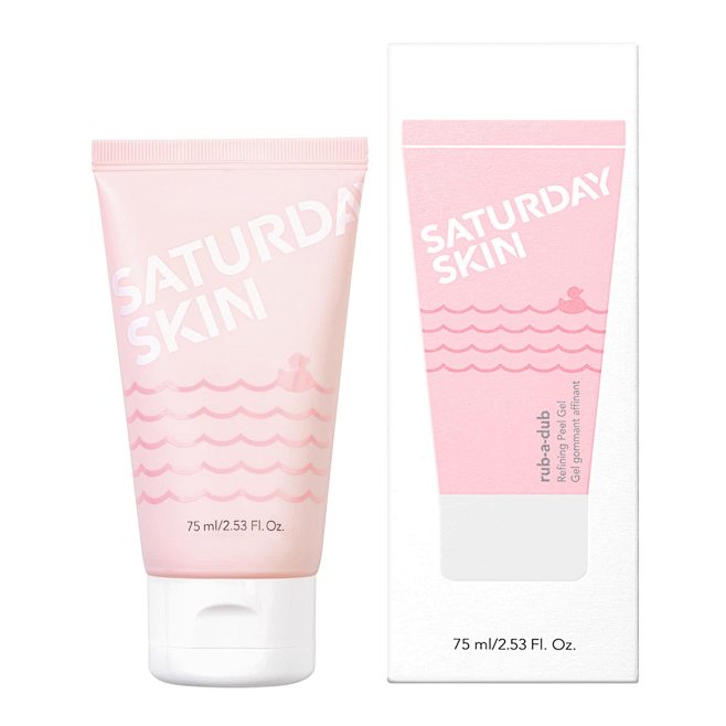 Amazon.com: Saturday Skin Rub-A-Dub 精制去皮凝胶面部洁面啫喱 天然水果酶凝胶温和洁面乳 适合敏感肌肤(2. ...
