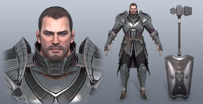 HIT2 人类 男 盾战士 骑士 泳装-角色动作/动画-3D模型,微元素 - BIP,3D,角色,动画,动作,游戏,资源 - Element3ds.com!-花瓣网