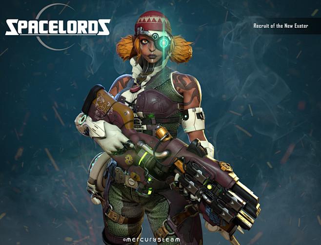 Recruit of the New Exeter - Ayana kwena Skin - SpaceLords, Otto Art : I ...