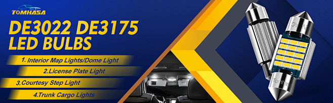 Tomhasa de3175 led bulb de3022 led bulb 31mm led bulb