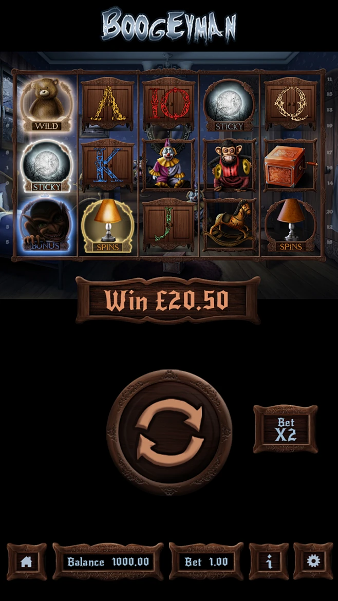 Boogeyman Slot Game : Spooky Slot Game design. Imagine that you are in ...