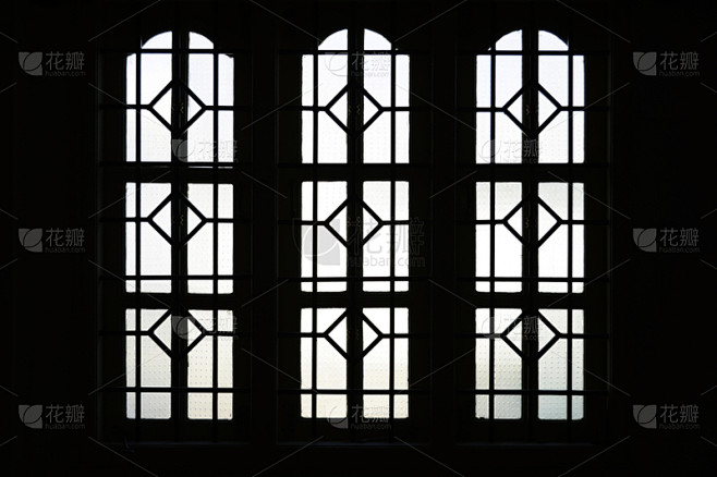 Silhouette of window frame