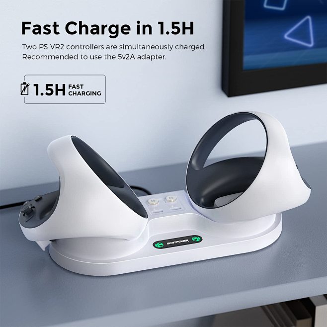 Amazon.com: ECHTPower PS5 VR2 Charging Station, PS VR2 Charging Dock, Playstation VR2 Charger ...