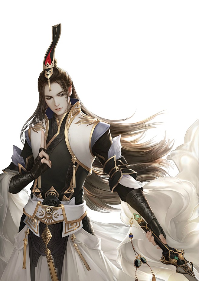 中国风男性角色原画中国风写实角色原画来自cgbook.cn (1131)