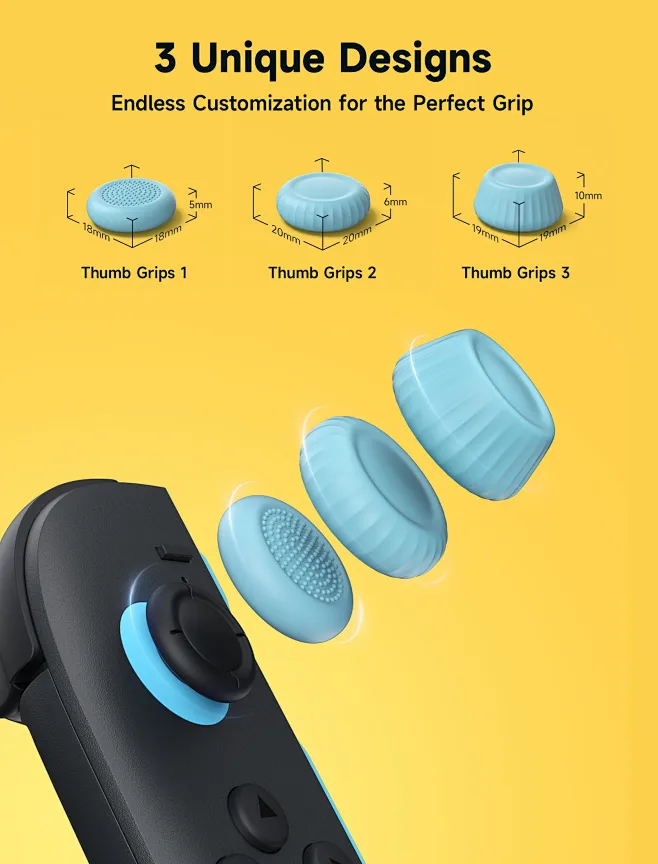 Amazon.com: JSAUX Thumb Grips for Nintendo Switch 2 (2025), Switch ...