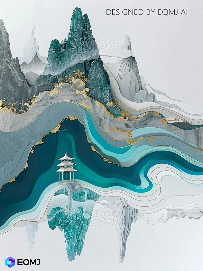 大美国风丨EQMJ AI绘制新中式流体油画山水_5_EQMJ官方代言人_来自小红书网页版-花瓣网