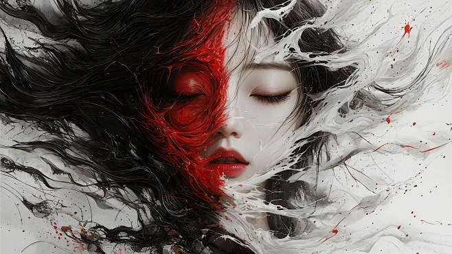 CXN-国风半脸-hzj(16)-花瓣网