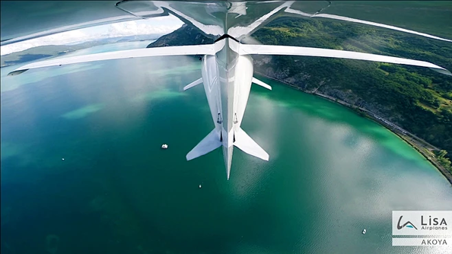 #LISA Airplanes#LISA AKOYA法国阿科雅飞机#空中视野##水上飞机##航拍#法国最大的内陆淡水湖-布尔歇湖(lac du ...