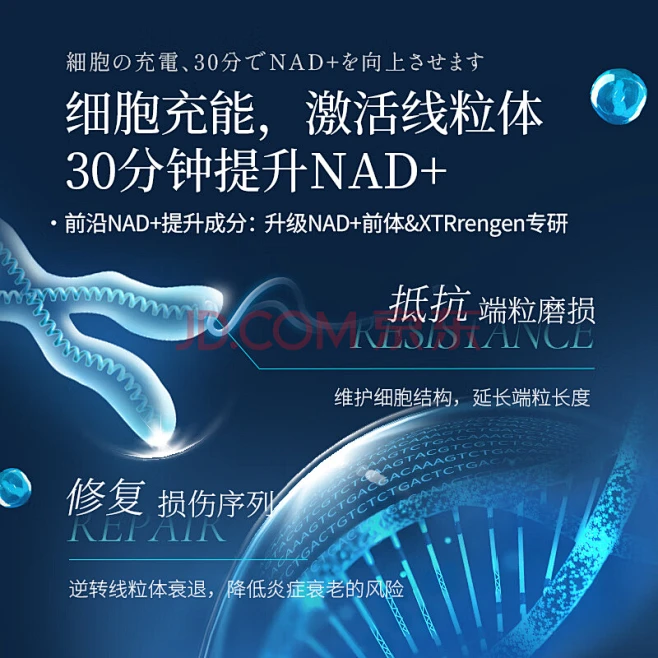 LIFESUGI柏生泰4代 百生态酶 日本进口细胞线粒体激活NAD+提升 XTRegen 升级NAD 1盒【每天1-2粒】60粒-花瓣网