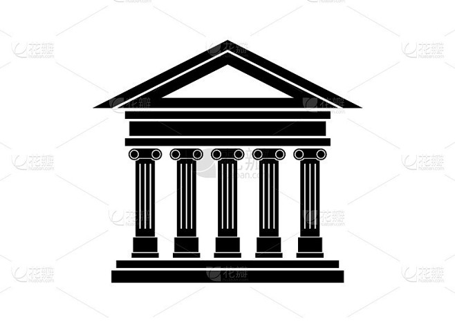 古建筑图标矢量