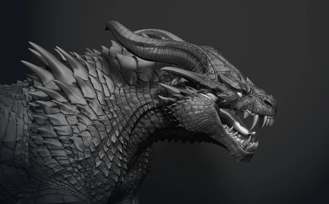 地行龙 未完成 drake ＆ beast dragon wip, dinyi chen : 地行龙 未完成 drake ＆ beast dragon wip https://twitter ...