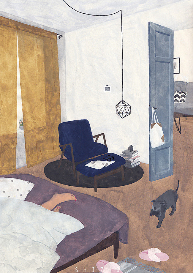 我们每天度过的日常，是一个个奇迹的连续。这周的#一周艺术家推荐#的插画家@十指zhishi 的作品处处透着生活的小情调，朴素清新，十指用自己的 ...