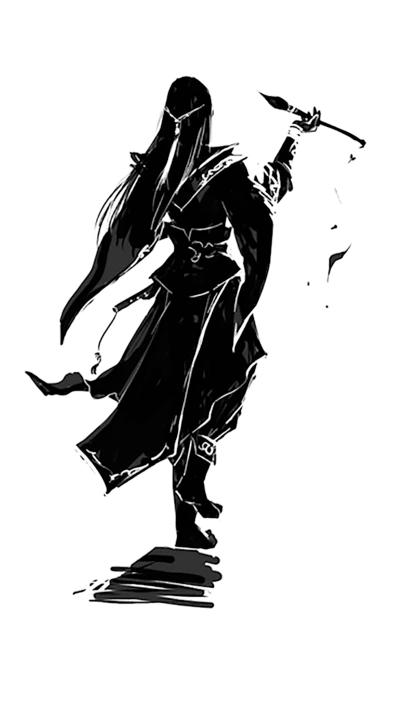 【米图网-52mitu.com】中式 武侠 功夫 水墨 人物 大侠 剪影 武功水墨武侠人物-花瓣网