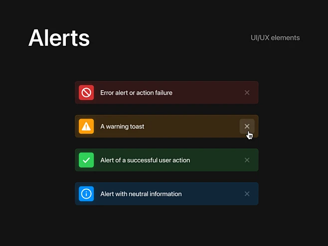 Notification Alert– UI/UX-花瓣网