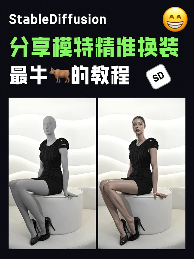 今天给大家分享一个非常实用的 Stable Diffusion 教程，非常适合电商设计师学习实用，以后估计都用不到到电商摄影师啦。主题就是用 ...