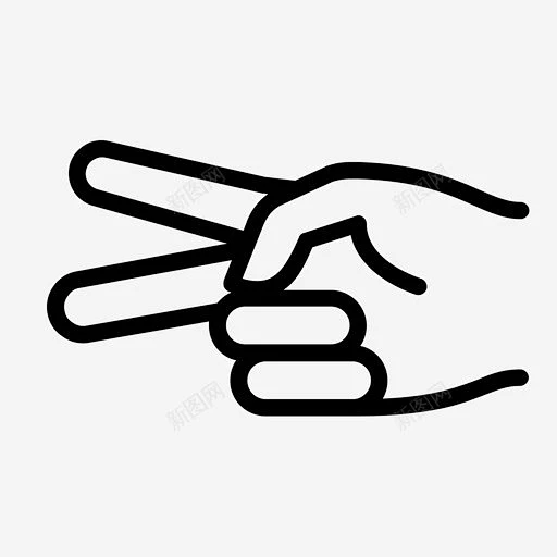 剪刀手剪夹图标 手语 玩 icon 标识 标志 UI图标 设计图片 免费下载 页面网页 平面电商 创意素材-花瓣网