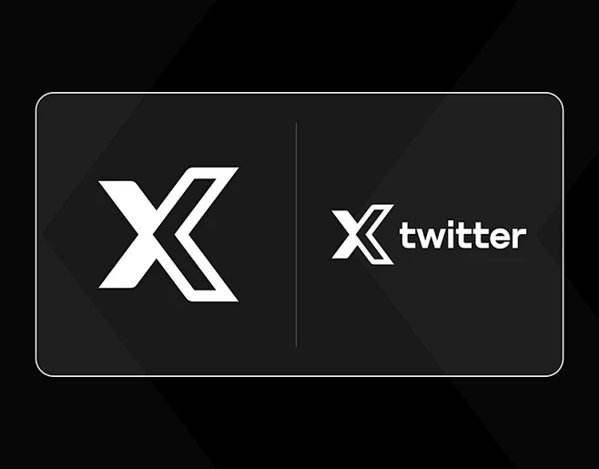 Twitter X - Logo Redesign Concept-花瓣网