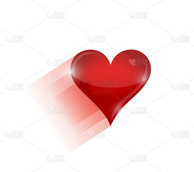 Moving heart illustration design